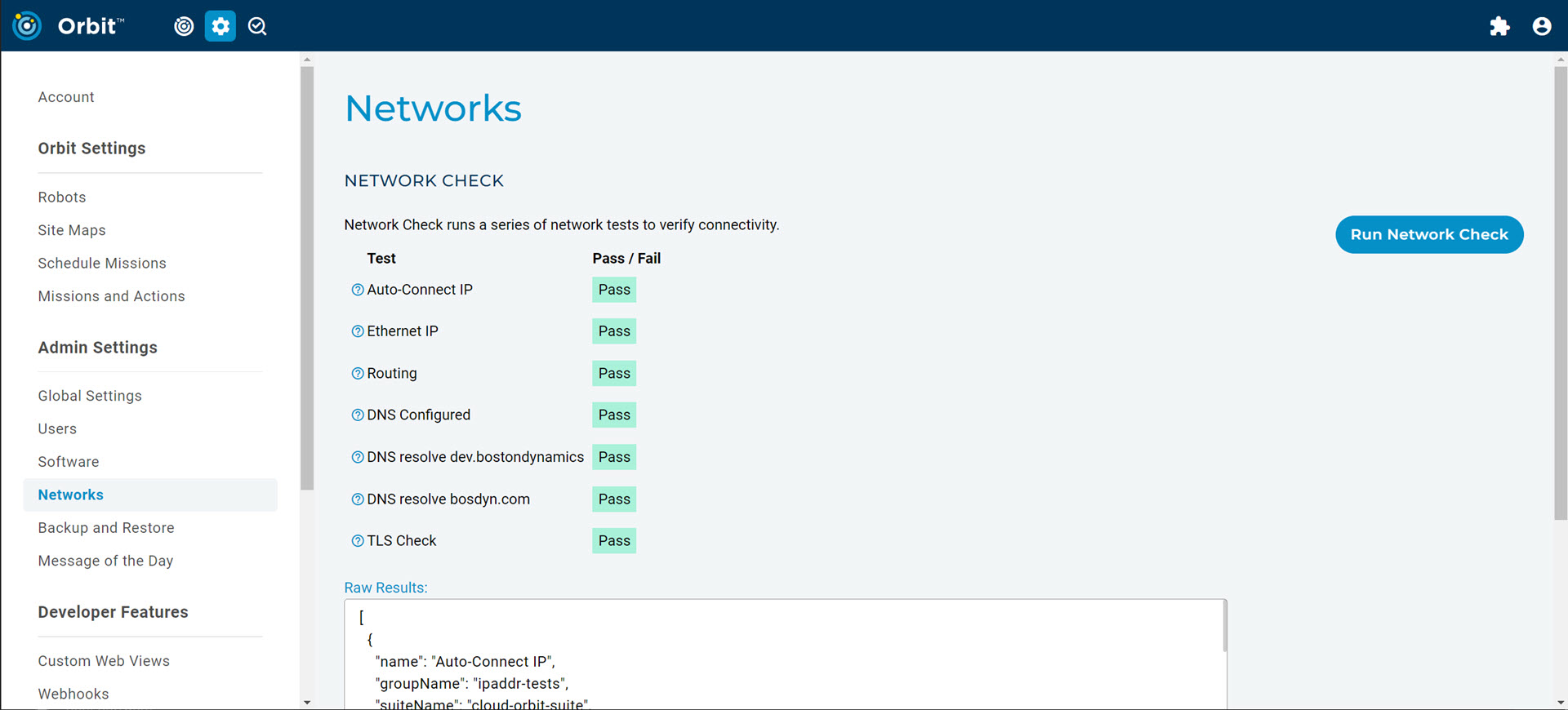 Orbit Administration and Settings
