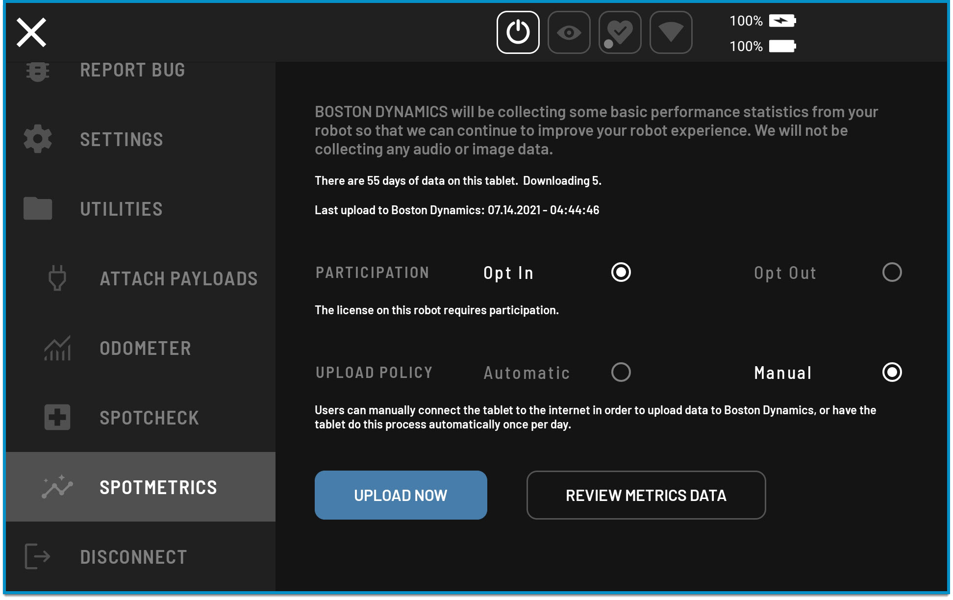 Diagnostic Logging with SpotMetrics