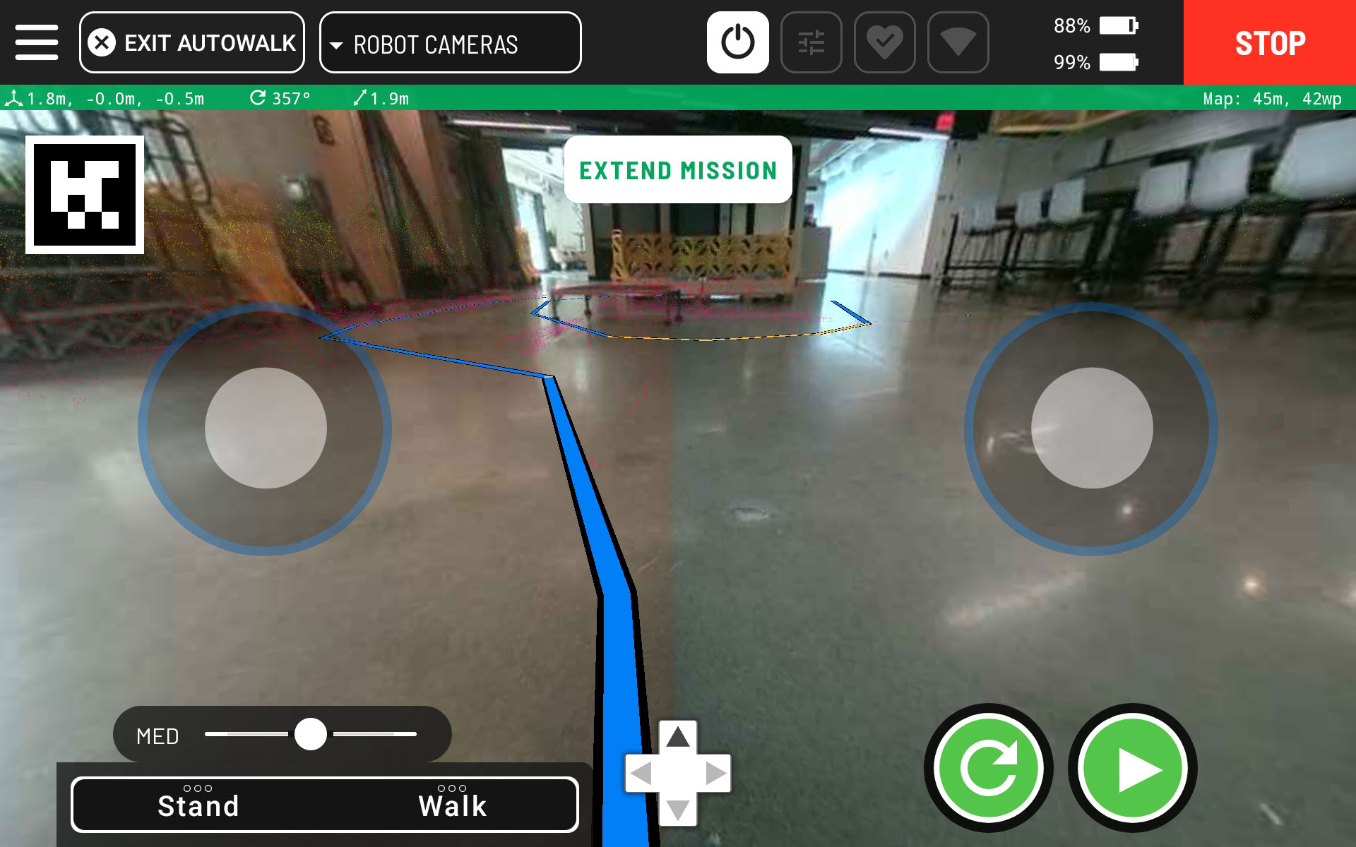 Extend an Autowalk Mission