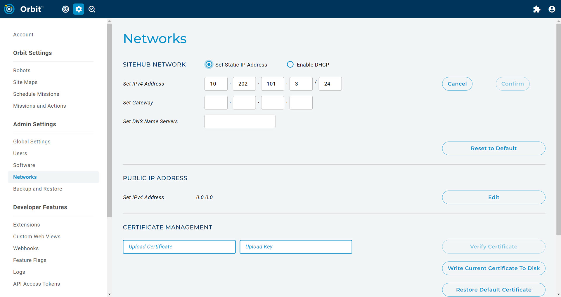 Site Hub Installation and Setup