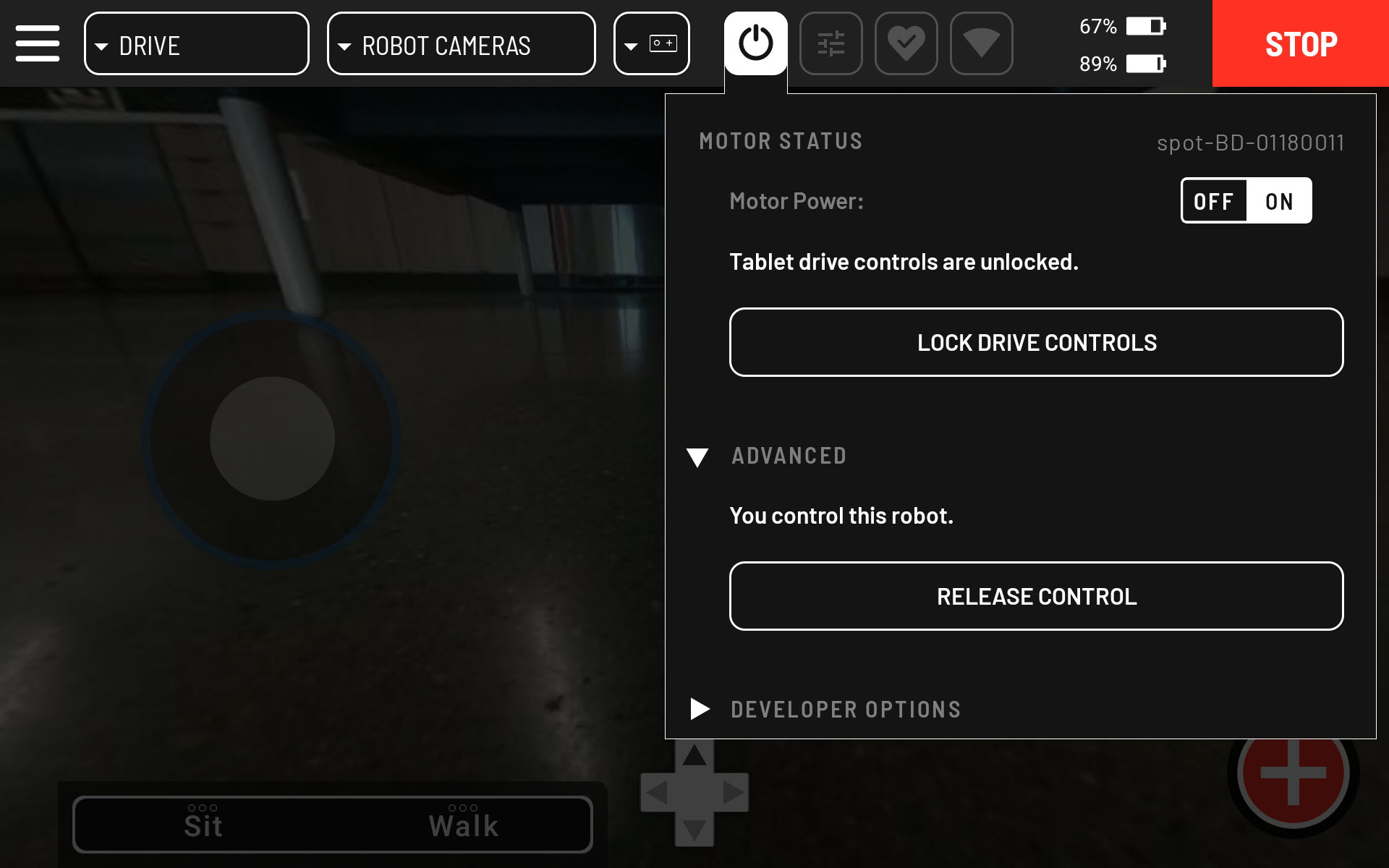 Spot App Menus and General Controls