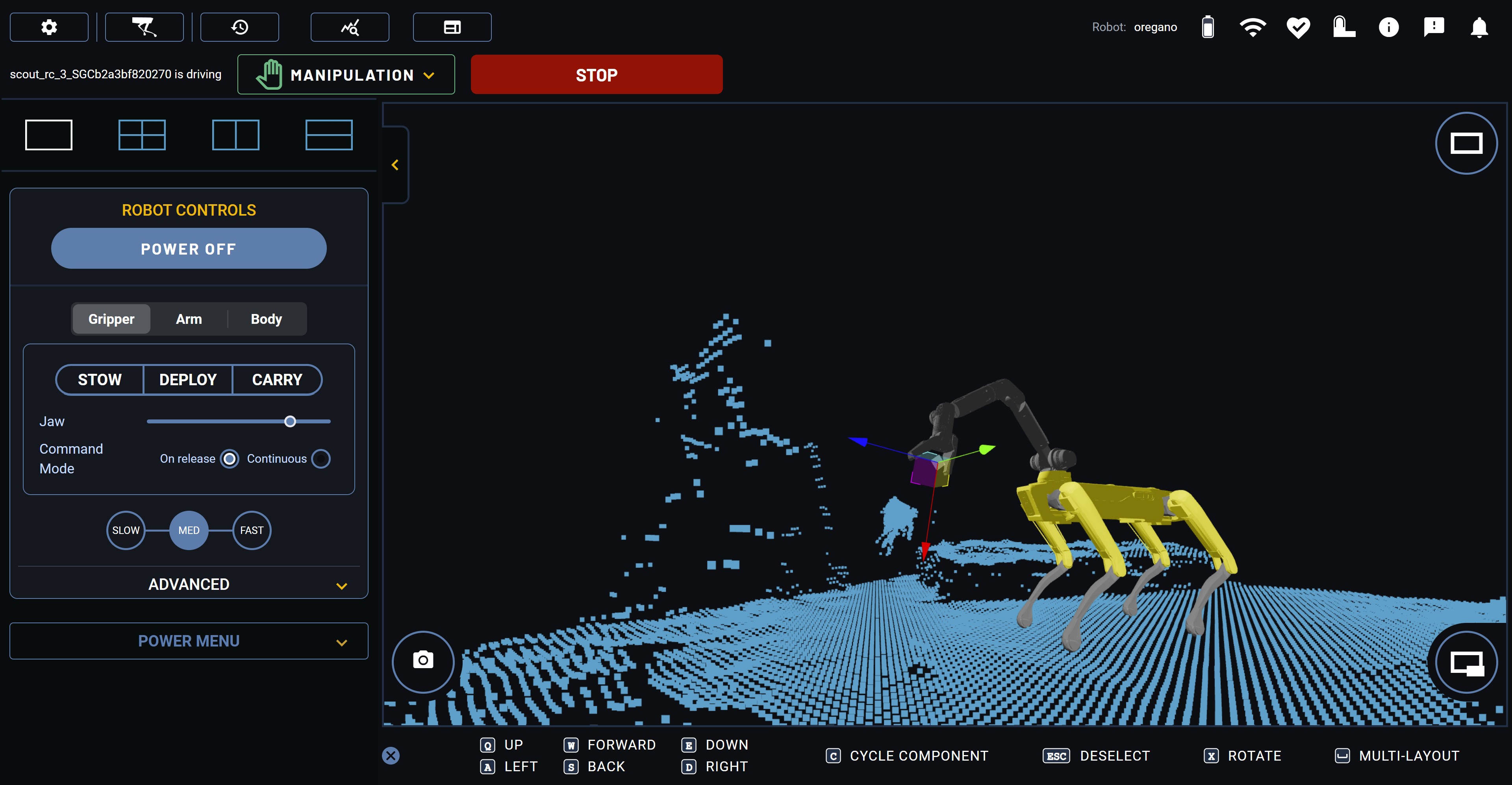 Orbit Operator Controls