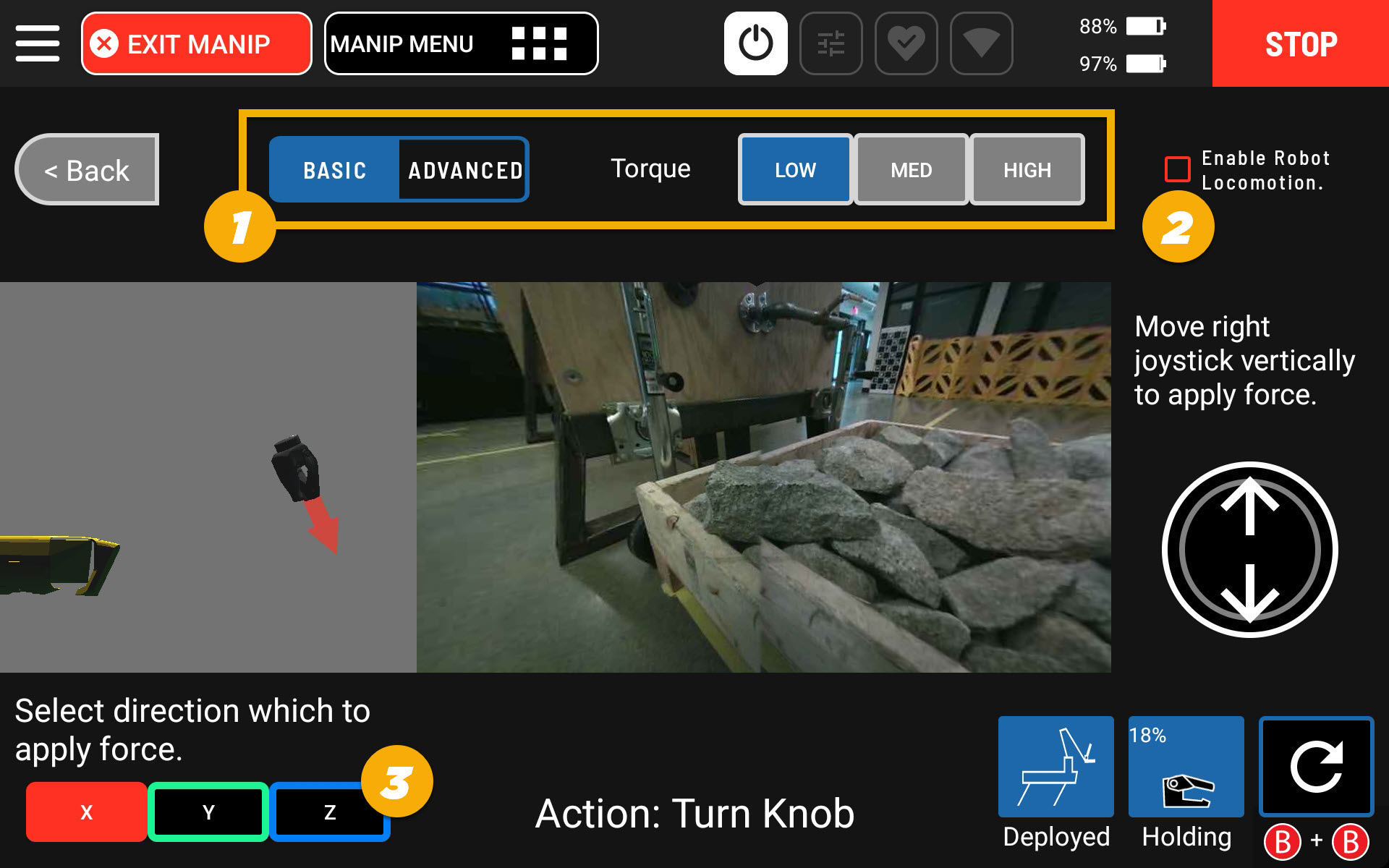 Constrained Manipulation with Spot Arm